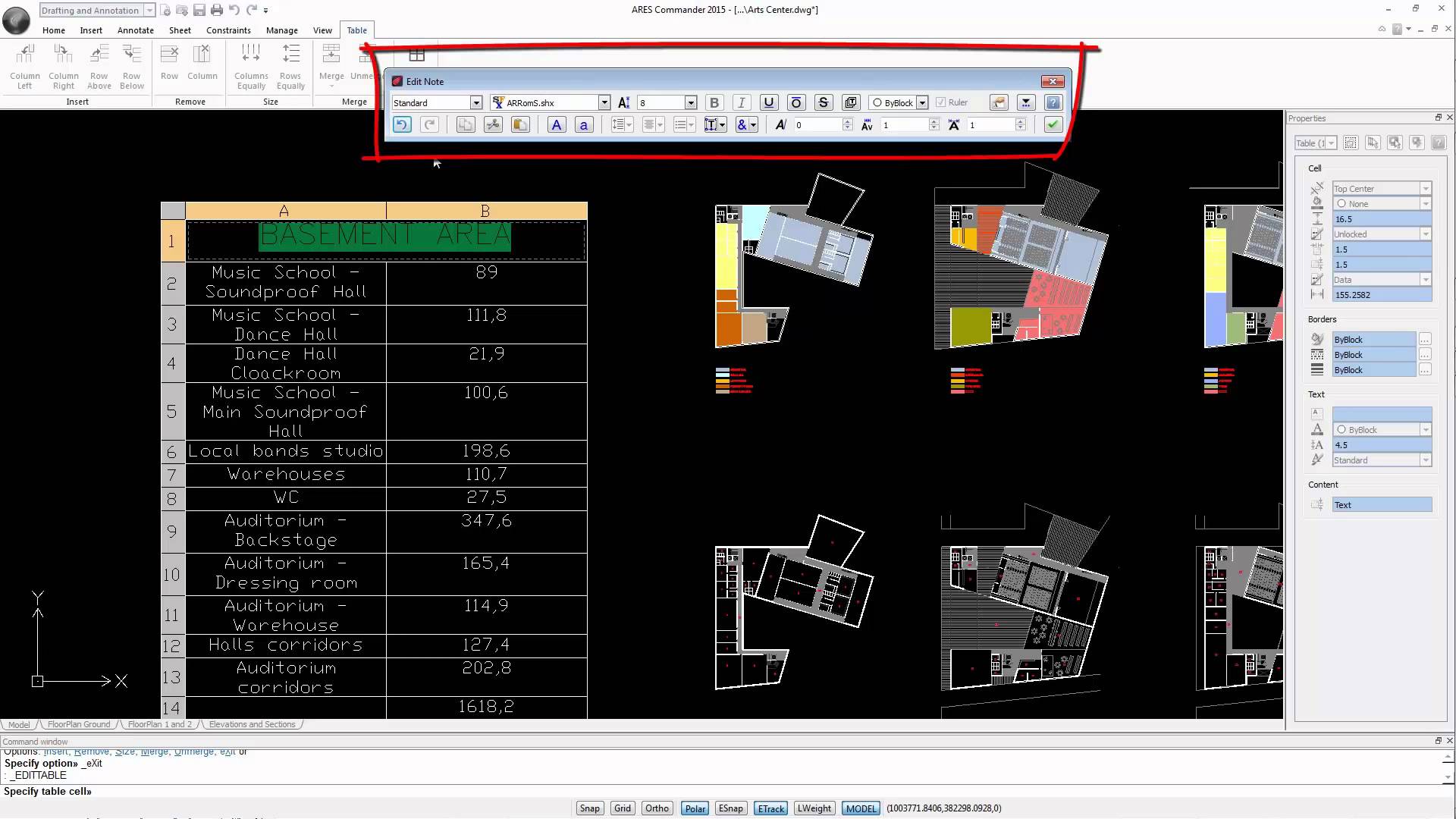 Interactive Table Editing in DWG - Graebert