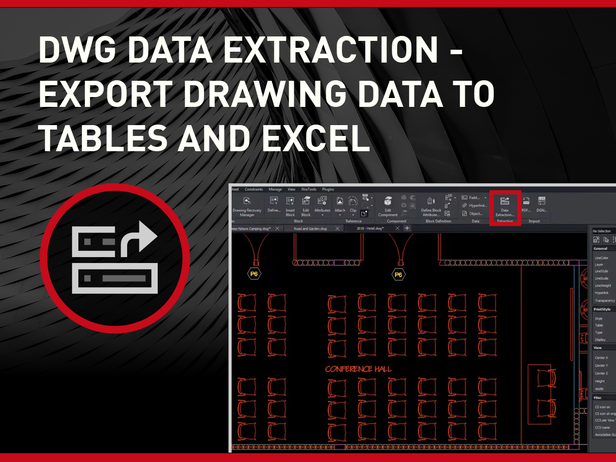 DWG Data Extraction Export Drawing Data to Tables and Excel - Graebert DWG Data Extraction Export Drawing Data to Tables and Excel - Graebert