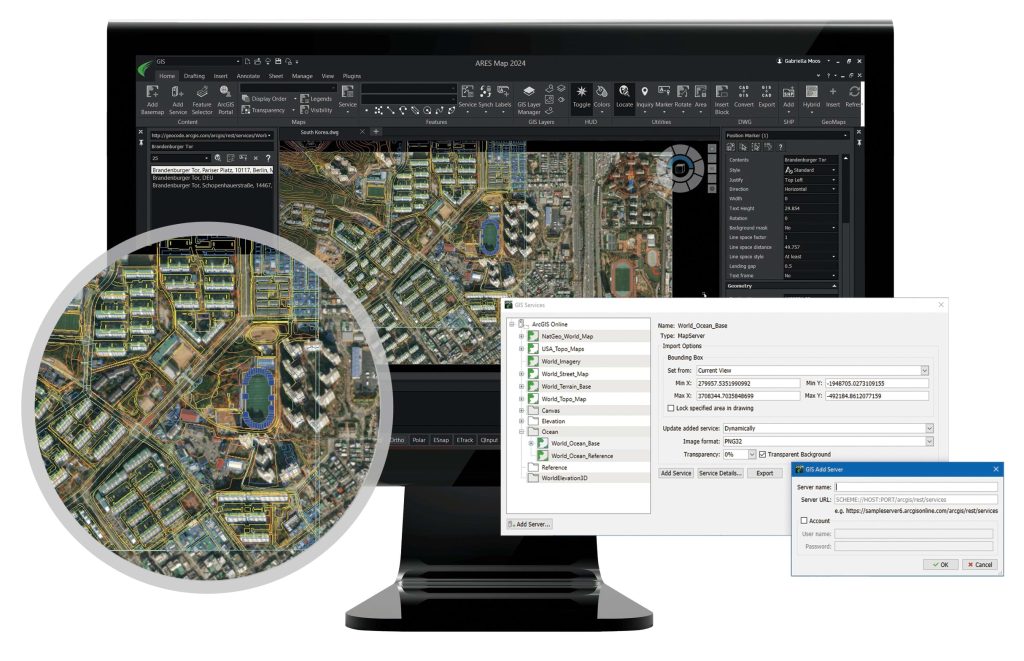 CAD Software for GIS and GIS for CAD with ARES Map
