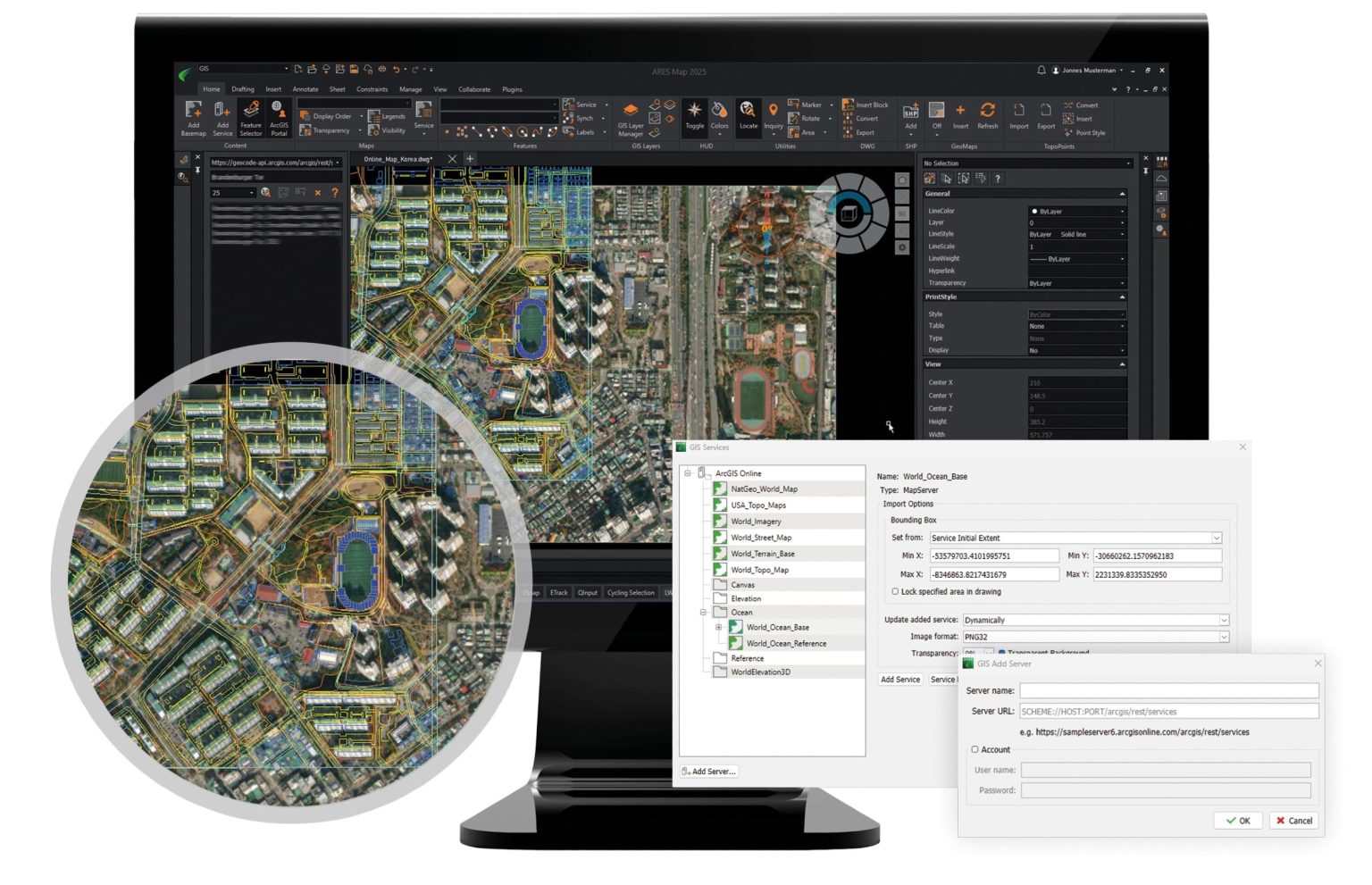 CAD Software for GIS and GIS for CAD with ARES Map